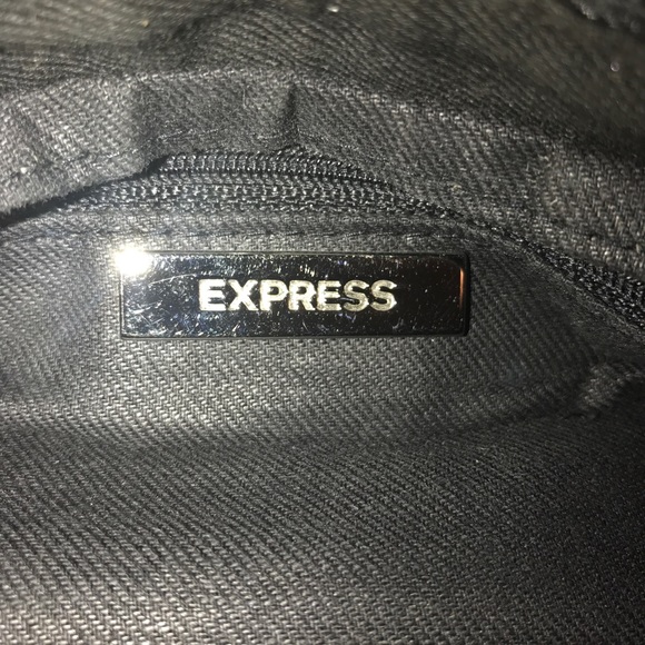 Express | Bags | Express Black Fabric Bag With Tie | Poshmark